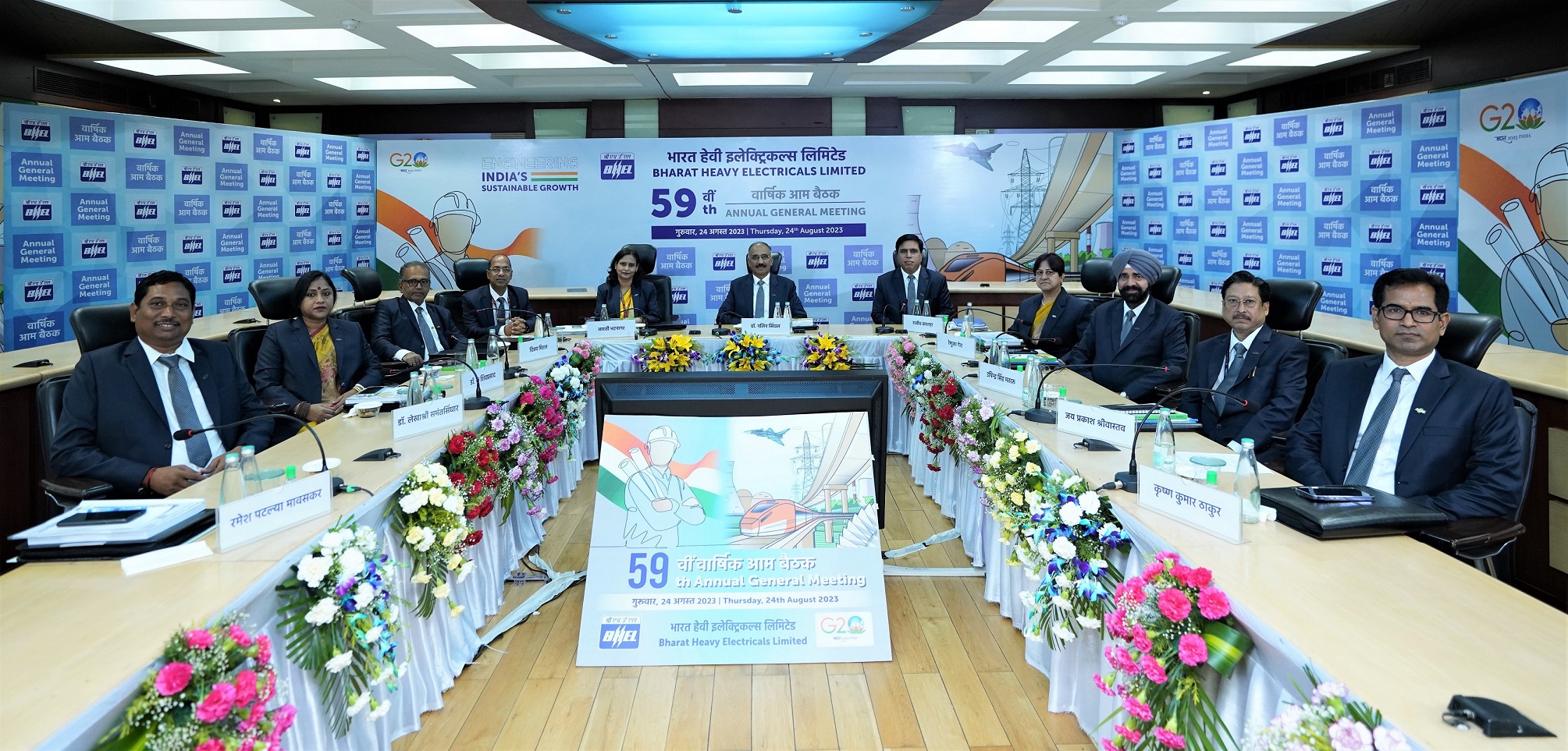 CMD, BHEL addresses shareholders at the company’s 59th Annual General ...